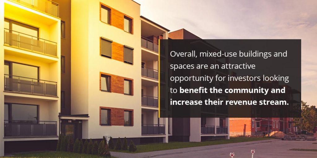 What is a mixed-use building?